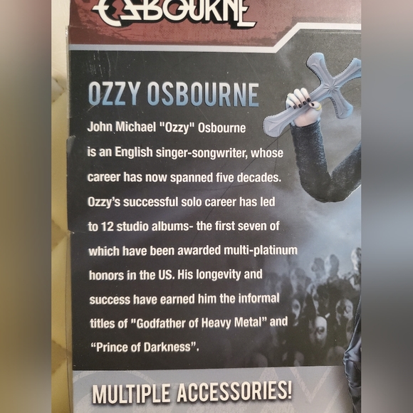 Ozzy Osbourne | Toys | Ozzy Osborne Wrestling Action Figure Bst Axn ...